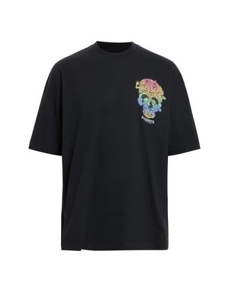AllSaints Trance - T-shirt ras de cou &agrave; manches courtes - Noir d&eacute;lav&eacute;