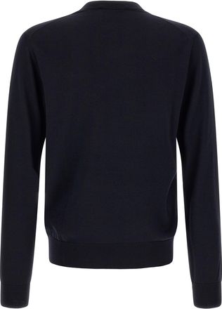 Dolce & Gabbana Mens Blue Virgin Wool Cardigan Clothing