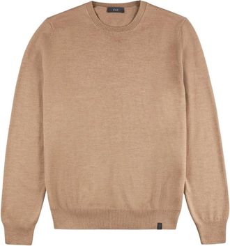 Fay Homme, Pulls, Brun, Taille: M Maglia Pull Girocollo in Lana