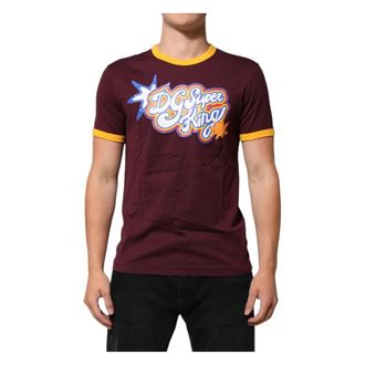 Dolce & Gabbana DG Super King Graphic T-shirt - - Tops - Herren - Braun - M