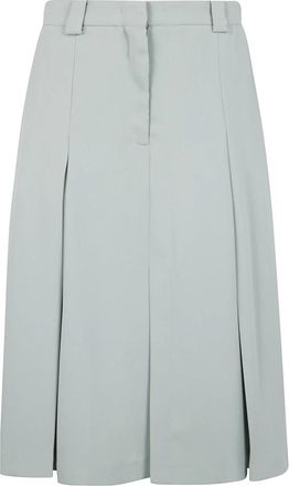 N&deg;21 Midi Crepe Sable Rock - - Skirts - Damen - Blau - S