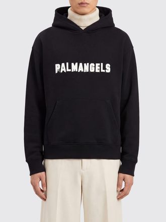 Palm Angels Baumwoll-Hoodie mit kontrastierendem Logo