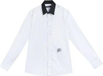 Karl Lagerfeld Homme, Chemises, Multicolore, Taille: L Camicia Monogramma