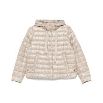Herno Femme, Vestes, Beige, Taille: 44 FR Veste &agrave; capuche avec poches