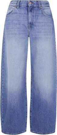 7 For All Mankind Femme, Jeans, Bleu, Taille: W29 Bonnie Wide Leg Denim