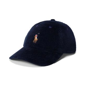Polo Ralph Lauren Casquette en velours c&ocirc;tel&eacute; - Femme - Accessoires - Bleu - Taille: ONE Size
