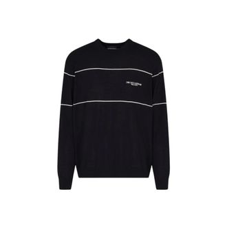 Emporio Armani Rundhals-Strickware - - Knitwear - Herren - Blau - S
