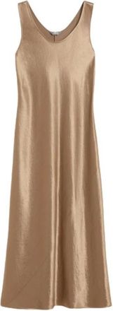 Max Mara Femme, Robes, Brun, Taille: 38 FR Robe Longue en Satin