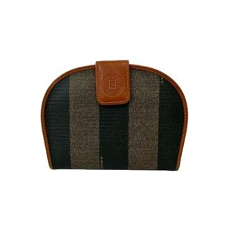 Fendi Portefeuille Bifold Cuir PVC Pr&eacute;-appartenant - Femme - Pre-owned - Brun - Taille: ONE Size