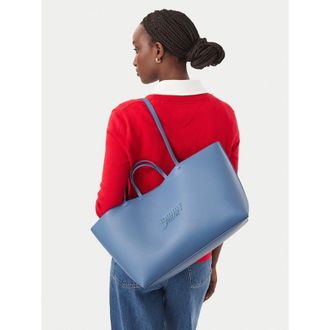 Tommy Jeans Handtasche Tommy Jeans Tjw Must Tote AW0AW19051 Hellblau