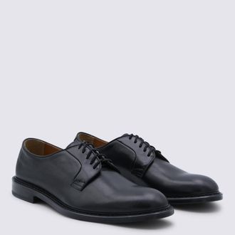 Doucal's Mens Flat Shoes Black _cover Le Sole El