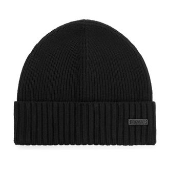HUGO BOSS Gerippte Wollm&uuml;tze - - Accessories - unisex - Schwarzk - ONE SIZE