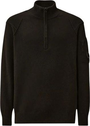 C.P. Company C.p. Company, Homme, Pulls, Noir, Taille: XS Pull Demi-zip