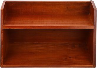 SOLUSTRE Multi Schicht Holz Regal Schreibtisch Organizer Büro Zuhause Aufbewahrung Kästchen Praktisch für Stifte Schulsachen und Kleine Gegenstände