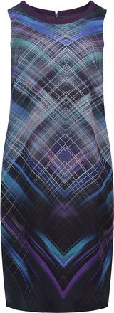 M&oacute;veis Conquista &Auml;rmelloses geometrisch bedrucktes Voile-Kleid