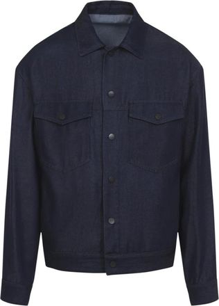 Giorgio Armani Homme, Vestes, Bleu, Taille: XL Veste Bleu Aw25 pour Homme