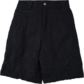 Spencer Badu short à brides de resserrage latérales - Noir