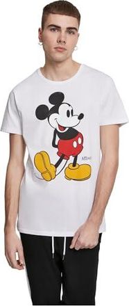 Merchcode Mickey Mouse T-Shirt, Blanc, 3XL Homme