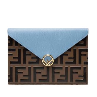 Fendi unisex, Pre-owned, Multicolore, Taille: ONE Size Pochette en cuir gaufr&eacute; doccasion