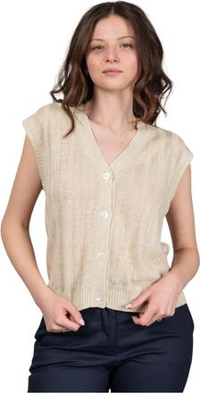 Max Mara Femme, Vestes, Beige, Taille: 40 FR Ranghi Vest