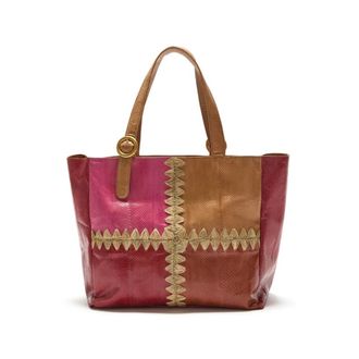 Maliparmi Maliparmi, Femme, Sacs, Rose, Taille: ONE Size Patchwork Thread Shopping Bag