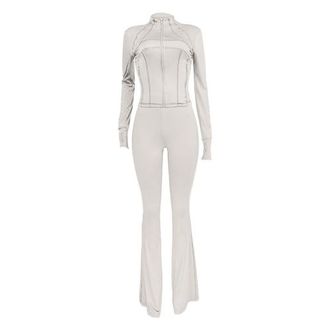 Generic Ensemble de v&ecirc;tements de d&eacute;tente pour femme - &Eacute;lastique thermique - Sous-v&ecirc;tements thermiques - Hauts &eacute;lastiques - Pantalon de d&eacute;tente pour femme - Gr