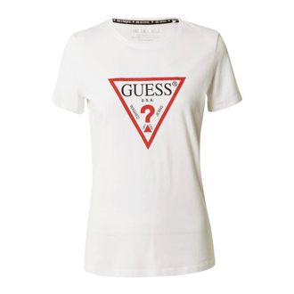 Guess Femme, Tops, Blanc, Taille: 44 FR T-shirt Jeans