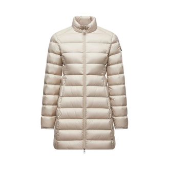 Moncler Beige Mittellange Daunenjacke - - Jackets - Damen - Beige - S