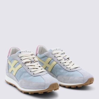 Hogan Womens Sneakers Azzurro-Giallo-Rosa _cover Tex-Le Sole El Azzurro/giallo/rosa Tex/le