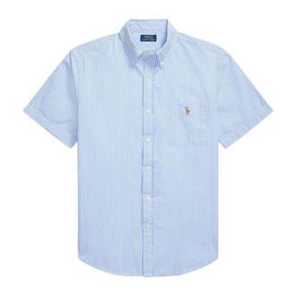 Ralph Lauren RL Prepster Custom Fit Seersucker Hemd - - Shirts - Herren - Blau - M
