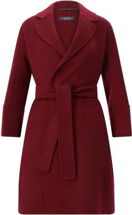 Max Mara Manteaux ceintur&eacute;s - Femme - Manteaux - Rouge - Taille: 40 FR