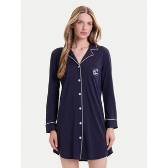 Lauren Ralph Lauren Nachthemd I811950 Dunkelblau Regular Fit