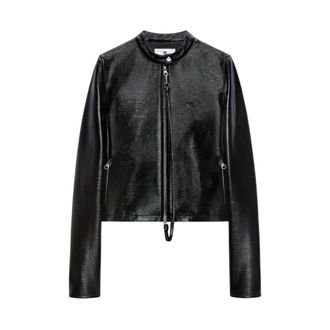 Courr&egrave;ges City Vinyl Jacke - - Jackets - Damen - Schwarzk - S