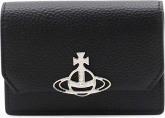 Vivienne Westwood Portemonnaie mit Schild - Schwarz
