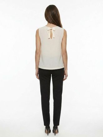 Dolce & Gabbana Womens White Silk Blouse