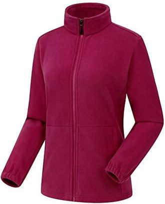Generic Veste dhiver chaude &agrave; manches longues et fermeture &eacute;clair matelass&eacute;e avec poche pour femme, haut tendance automne/hiver 2026, violet, XL