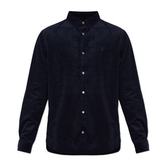 AllSaints Homme, Chemises, Bleu, Taille: M Birchwood Shirt