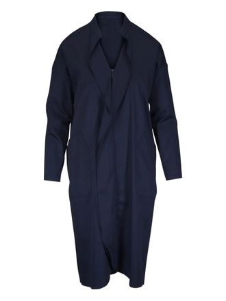 Zero + Maria Cornejo robe Fin Gaban - Bleu