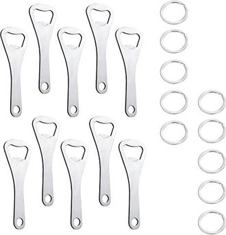 Chen Yu 10 Pi&egrave;ces Decapsuleur Compte Biere M&eacute;tal Personnalis&eacute;s Ouvre Bouteille pour la Maison Cuisine Bar Cadeau