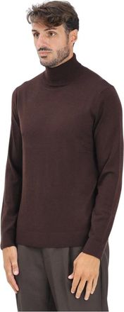 Selected Homme, Pulls, Brun, Taille: L Pull Col Roulé Marron Homme