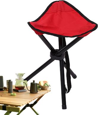 Generic Campinghocker, klappbar, tragbar, zusammenklappbar, leicht, dreieckiger Campinghocker, tragbar, faltbar, leicht, f&uuml;r Wandern, Angeln, Picknick