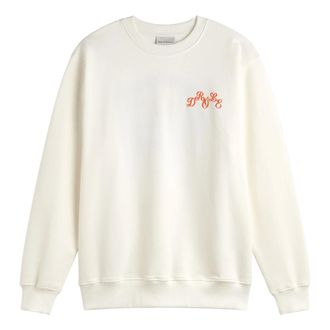 Drôle de Monsieur Homme, Sweatshirts et sweats à capuche, Blanc, Taille: XL Sweat Urbain Blanc avec Message Brodé