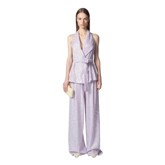 Twentyfourhaitch Sequin Gilet - - Suits - Damen - Lila - XL