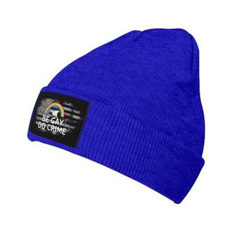 Generic Coupe-Vent Bonnet dhiver Tricot&eacute;, &Ecirc;tre Gay, commettre Un Crime, Unisexe Casquette Tricot&eacute;, Bonnet Hiver Chaud Tricot pour Femme, Cyclisme, Ski