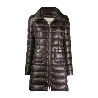 Herno Femme, Vestes, Brun, Taille: 40 FR Manteau Matelass&eacute; Marron en Duvet