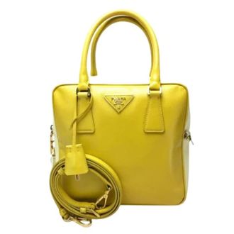 Prada Sac &agrave; main Bl0864 Pre-owned - Femme - Pre-owned - Jaune - Taille: ONE Size
