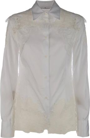Ermanno Scervino Femme, Blouses et Chemises, Blanc, Taille: 36 FR Camicia