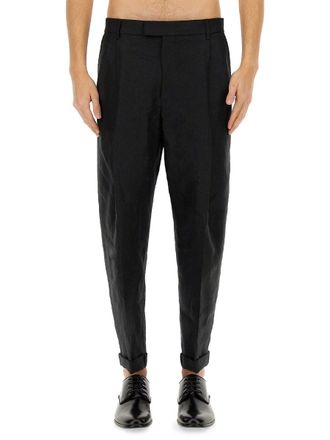 Dolce & Gabbana Linen Trousers - Black
