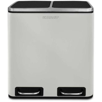 Floordirekt Tretm&uuml;lleimer Felix Trennsystem Wei&szlig; 2 x 15 Liter (30 Liter)