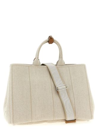 Prada Fabric Tote Bag - Beige